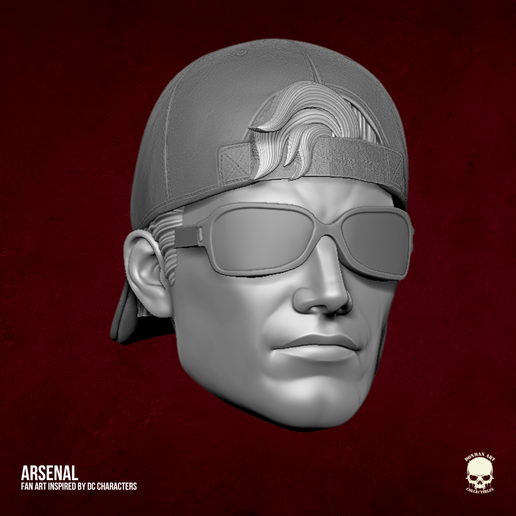 🎨 Arsenal DC Fan Art STL for action figures・ STL File for 3D printing・Cults
