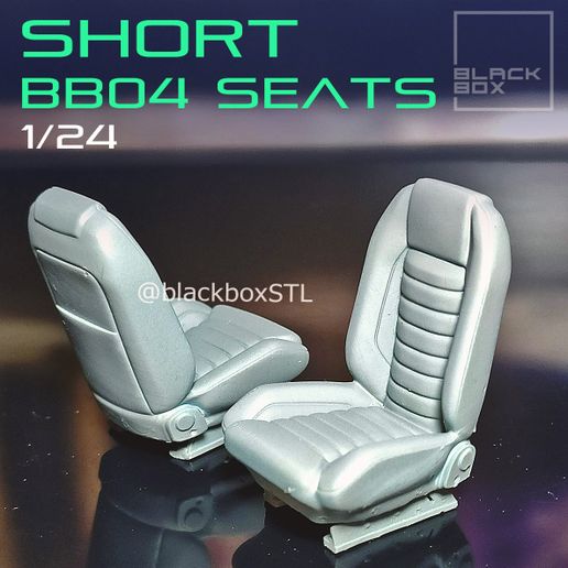 💺 Short Seat BB04 FOR DIECAST AND MODELKITS 1-24th・ 3D File for ・Cults