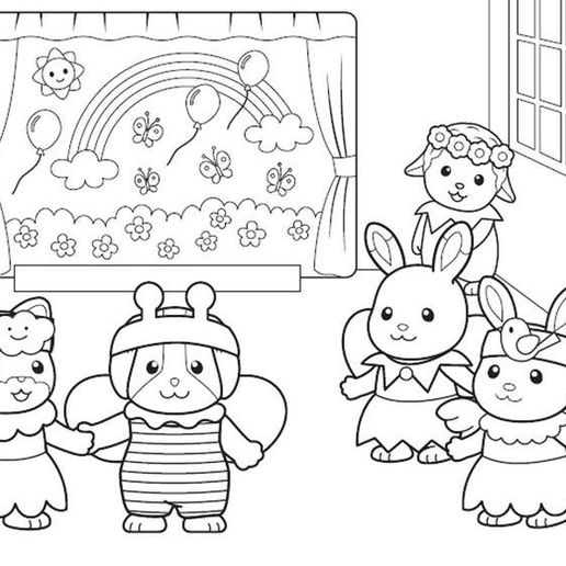calico critter coloring book