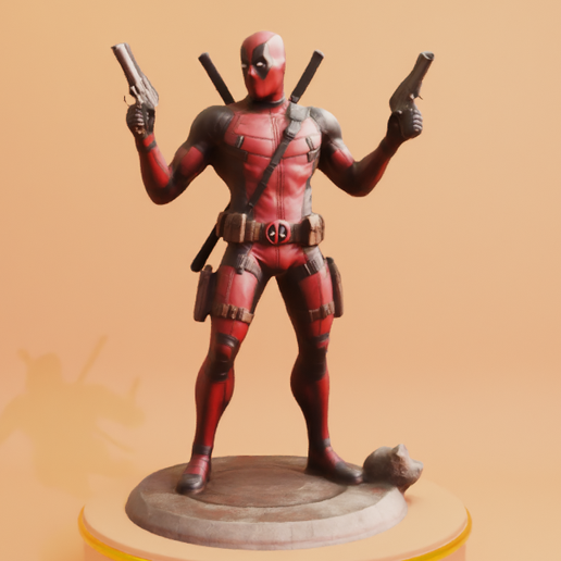 STL file Realistic Deadpool Statue 🦸 ・3D printable model to download・Cults