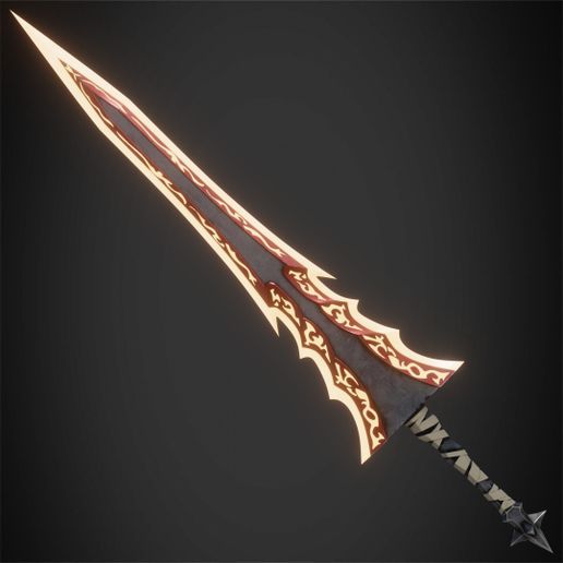 🗡️ Solo Leveling Igris Sword for Cosplay・Arquivo STL para Impressão 3D ...