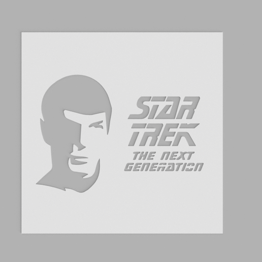 ⭐ stencil star trek spock・Free 3MF File for 3D printing・Cults