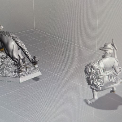 🐱 Cat on Cat.... DnD female npc on cat ride・ STL File for 3D printing・Cults