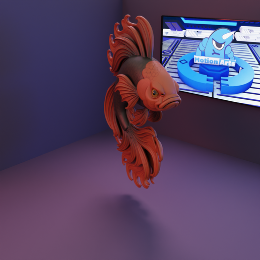 🐠 Betta fish・ STL File for 3D printing・Cults