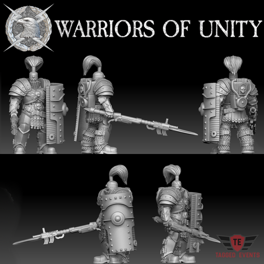 ⚔️ Warriors of Unity - Triarius Squad・ STL File for ・Cults