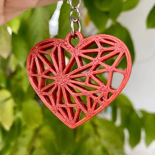 Free STL file Heart key ring 💜 ・3D printable model to download・Cults