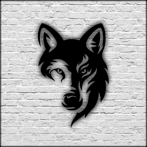 werewolf face stencil