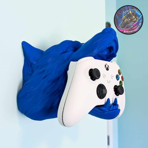 🐺 Wolf Head Controller Holder・ STL File for 3D printing・Cults