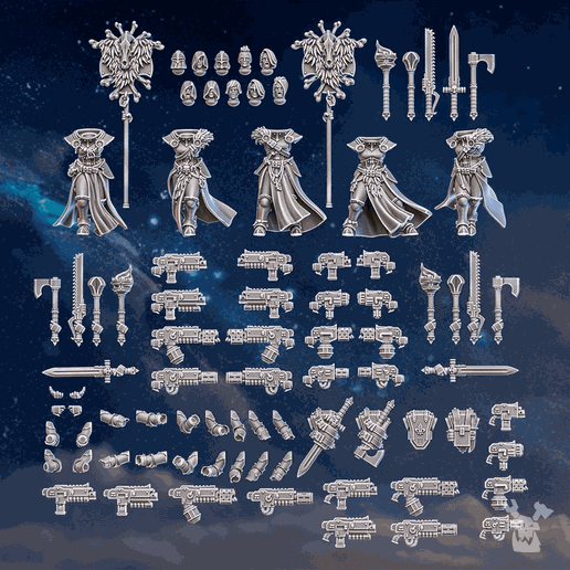 ♀️ White Fangs Hunters (build kit)・ 3D File for 3D printing・Cults