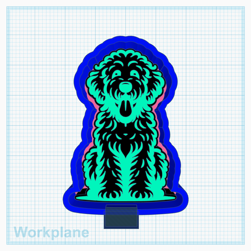 STL file Labradoodle 🐕 ・3D printing model to download・Cults