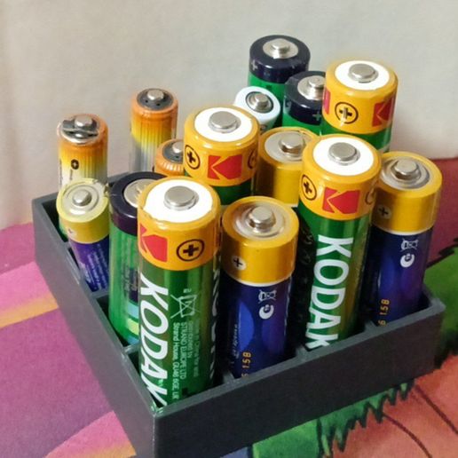 🔋 battery rack・Free STL File for 3D printing・Cults
