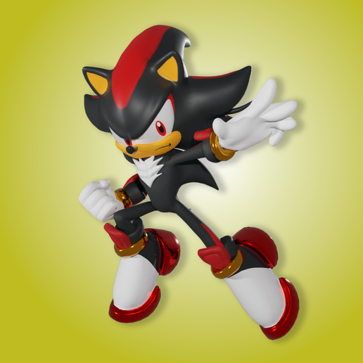 OBJ file Shadow the Hedgehog 🦔 ・3D printable model to download・Cults