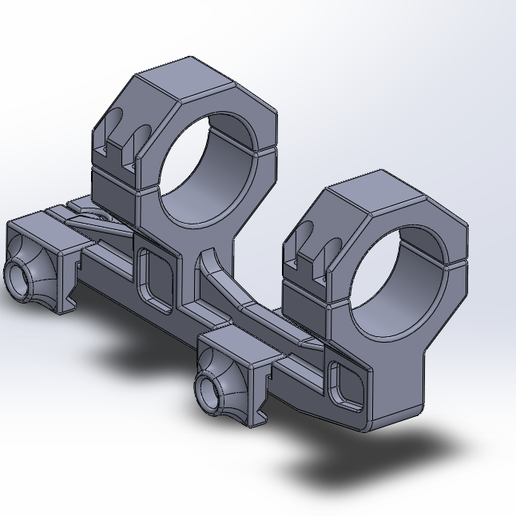 3D file 30 mm Scope Mount For Airsoft 🔫 ・3D printer design to download ...
