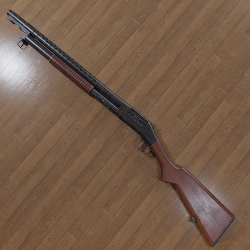 🔫 M97 Winchester Model 1897 Shotgun ( Prop Gun ) 1/1 Size・ STL File for ...