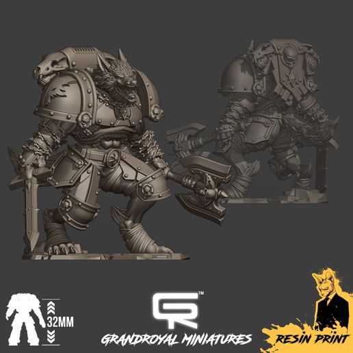 🛰 SPACE WOLVES WEREWOLVES WEREWOLF TROOPS POSE8 Product Code: SWWWTP8 ...