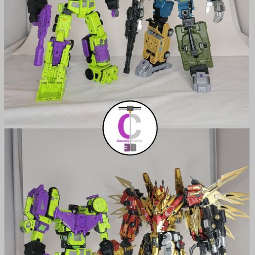 🤖 Transformers Upgrade Kit for Devestator Lucky Cat Micro Cosmos Riki ...