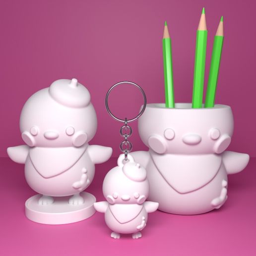 ️‍🔥 Artsy Birb – 3-in-1 Printable Model | Love and Deepspace Inspired ...