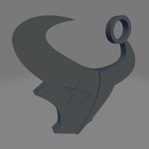 🗝️ Houston Texans Keychain・ STL File for 3D printing・Cults