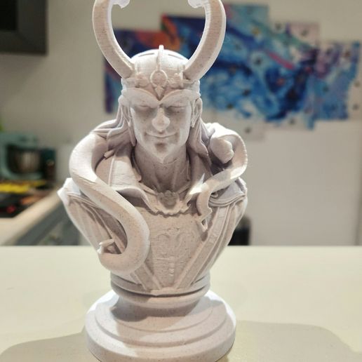👤 Busto de Loki - Dios nórdico de la travesura - Estatua imprimible en ...