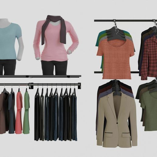 3D file Womens and mens clothes 👕 ・3D printable model to download・Cults