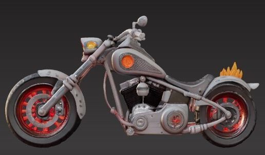 👻 Cursed Ghost Chopper Motorcycle (STL Format)・ STL File for 3D ...