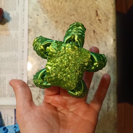 👌 Flexi Starfish - fidget toy - print in place - articulated toy・ STL ...