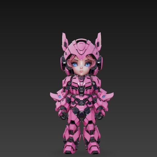 🤖 Cute robot girl・ STL File for 3D printing・Cults