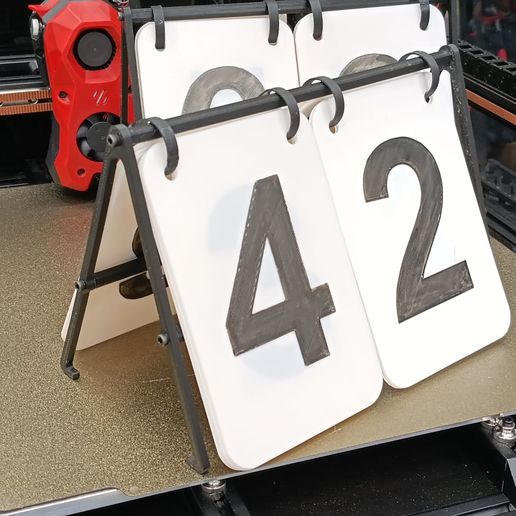 🎠 Flip Scoreboard・Free STL File for ・Cults