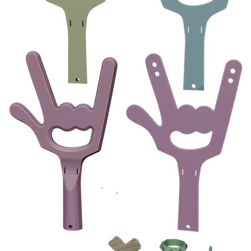 🔩 Nut Rocker Marvel Rivals cosplay Slingshot・ 3D File for 3D printing・Cults