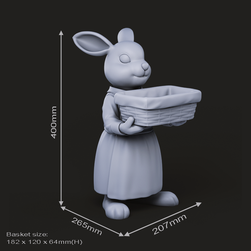 STL file Rabbit 🐇 ・3D print design to download・Cults