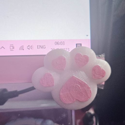 🐱 Monitor Cute Cat ear・ STL File for ・Cults