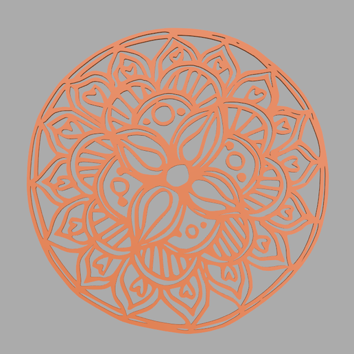 STL file Mandala 🎨 ・Template to download and 3D print・Cults
