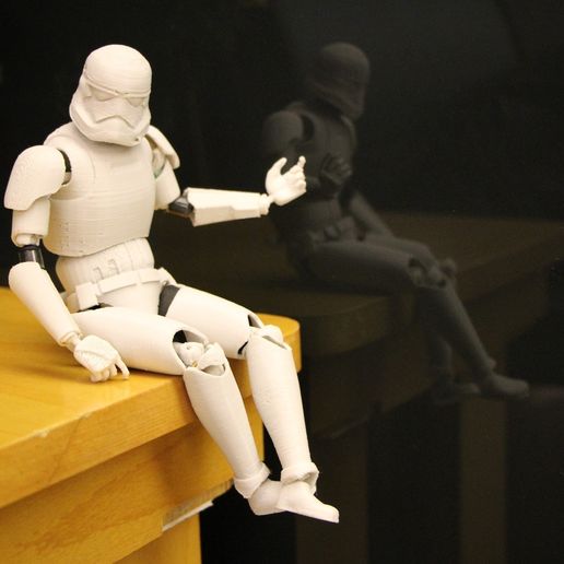 🫡 StormTrooper Action Figure! (Realistic Articulation)・ STL File for 3D ...
