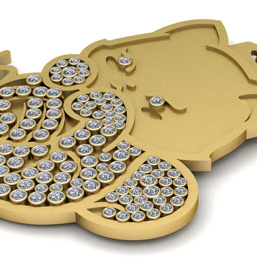 STL file CUTE MOW PENDANT 3D PRINTABLE MODEL 🔑 (OBJ)・3D printer model ...