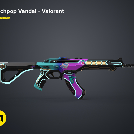 3D file Glitchpop Vandal - Valorant・3D print design to download・Cults