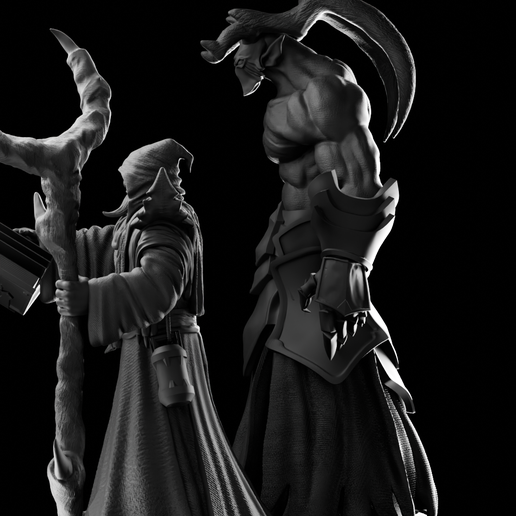 🦸 Warlock dota2・ STL File for 3D printing・Cults