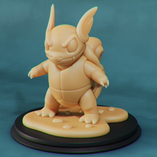 3D file Wartortle | Pokemon fan art 🐉 ・Design to download and 3D print・Cults