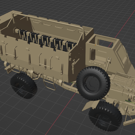 🪖 SANDF BUFFEL MRAP 1/35 SCALE・ STL File for ・Cults