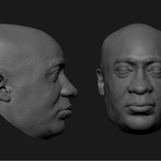 3D file Michael Clarke Duncan head 👾 ・3D printing template to download ...