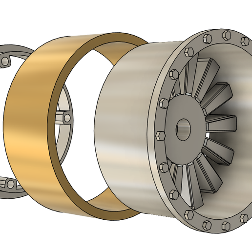 3D file scx24 / trx 4m 7mm hex 1.0" rims 🚚 ・3D printer design to ...