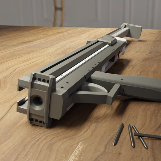 💅 powerful pump action 13 x nail shooter (45x13mm nail)・ STL File for ...