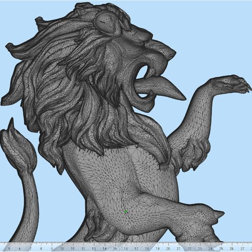 how to draw a lion on its hind legs