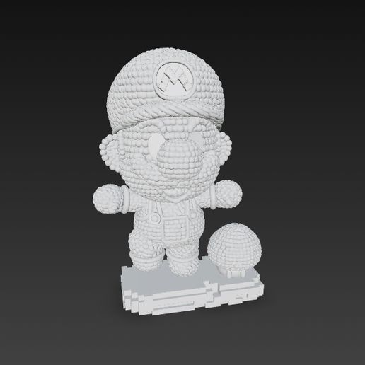 🎮 Mario Knit Figure 3D Print Model・ STL File for 3D printing・Cults