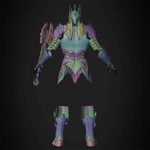 🪖 LOTR Dark Lord Sauron Full Armor and Mace for Cosplay・ 3D File for 3D ...