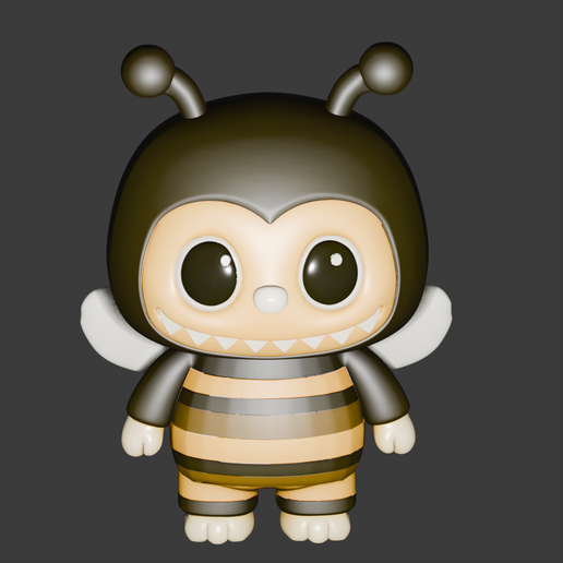 🐝 Labubu in a bee costume. Labubu-style. Bee.・ STL File for 3D printing ...