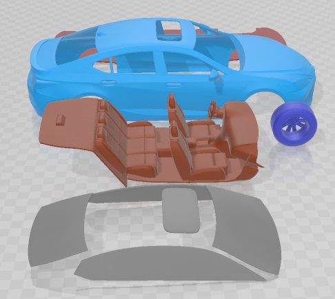 🚗 Lexus ES F Sport 2022 Printable Car・ 3D File for 3D printing・Cults