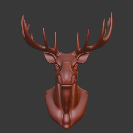 👤 Moose Bust 3D Model - STL Printable Wildlife Sculpture・Free STL File ...