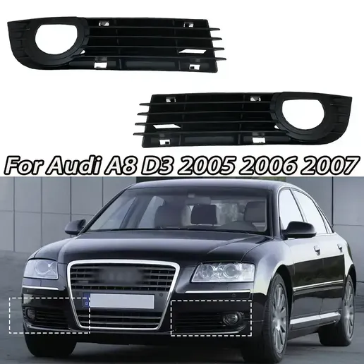 🚗 Audi A8 D3 Front Lower Bumper Grille Fog Light Lamp 2005-2007 ( 4E0 ...