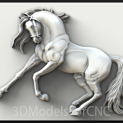 Fichier 3D Modèle 3D Fichier STL pour CNC Router Laser & 3D Printer Horse 9 🖨️ ・Plan pour ...