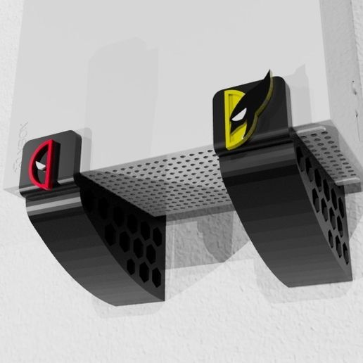 🎮 Wall Mount for Xbox One Series S - Deadpool & Wolverine Edition・ 3D ...